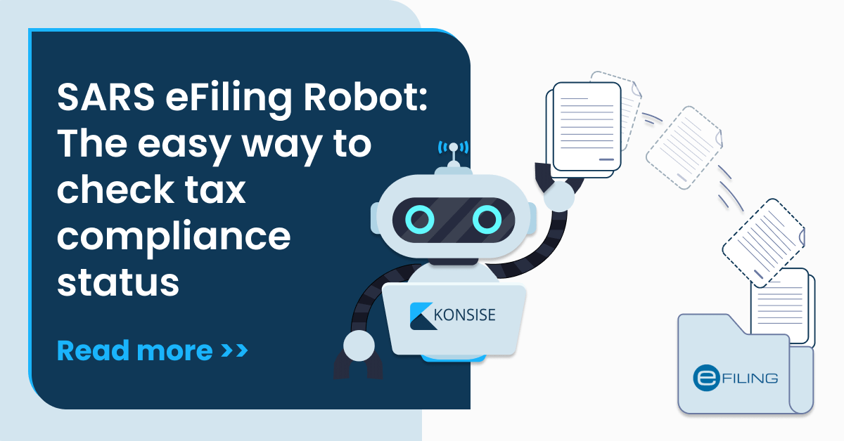 SARS eFiling Robot: Easy way to check tax compliance status